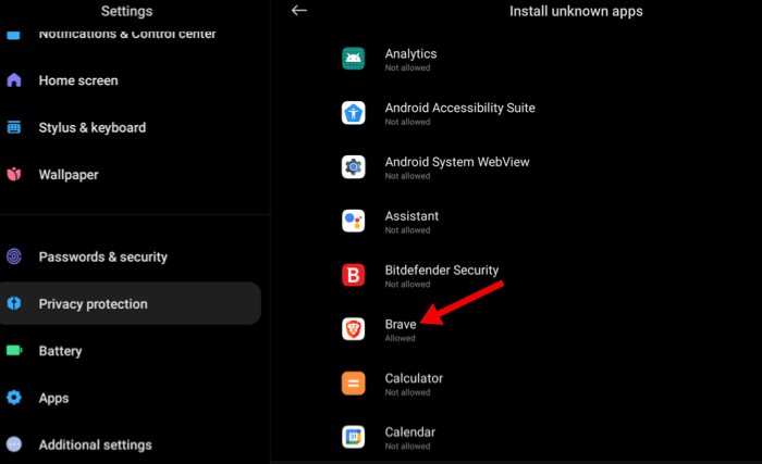 How to enable Allow Unknown Apps on Android devices? - We Do Streaming