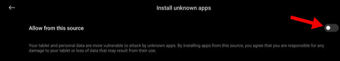 How to enable Allow Unknown Apps on Android devices? - We Do Streaming
