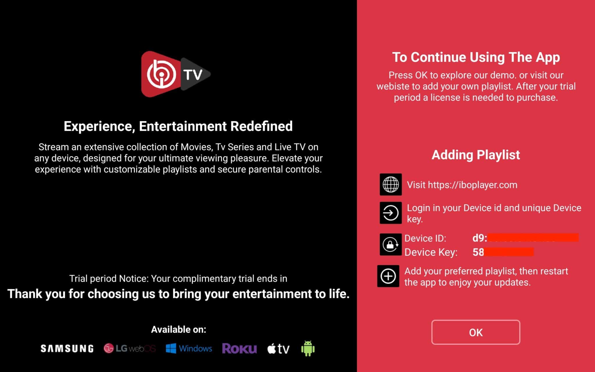IBO Player: installation, activation and IPTV playlist setup
